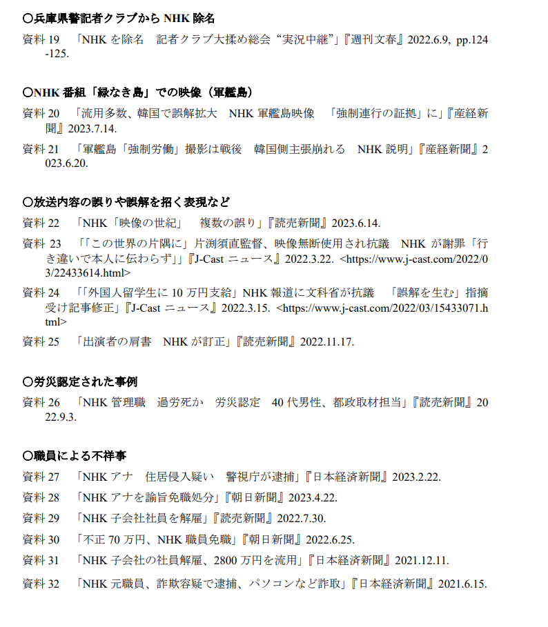 【調査資料】NHKの不祥事（直近2年で報道されたもの - 村上ゆかりの日記 （浜田聡参議院議員秘書）