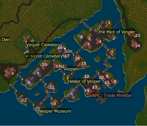 ベスパー地図（Map of Vesper） - YMT Vesper Diary