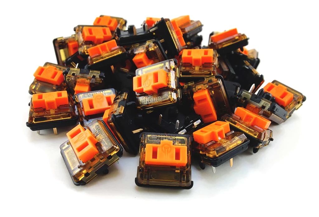 Kailh Sunset Tactile Choc Switches/タクタイル/35g/キーボードスイッチ メカニカルキーボード用（35個 ...