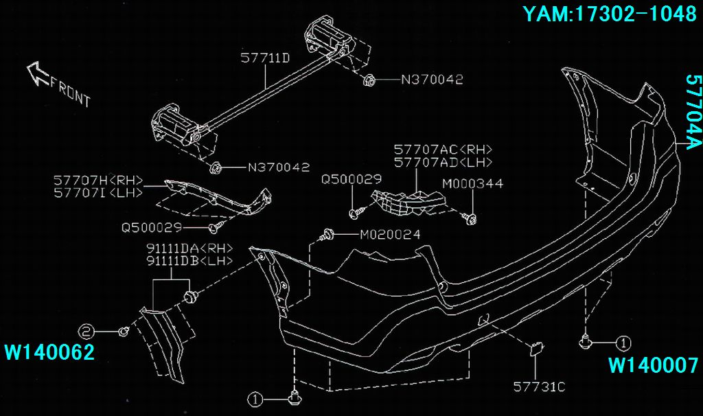 SB:DBA-YAM:FB25:555:EXIGA:エクシーガ:G2R:R.Bumper:EyeSight:tread: - TAS-netの日記