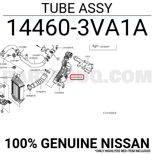 NI:E12:HR12DDR:Supercharger:TUBE ASSY:14460-3VA1A: - TAS-netの日記
