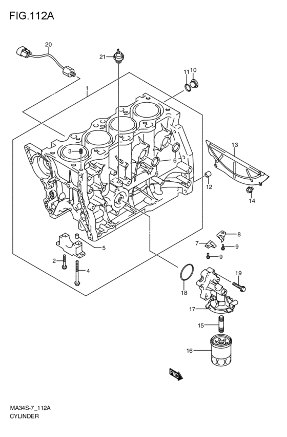 SU:MA34S:M13A:665:water pump:17400-69G00:O-ring - TAS-netの日記