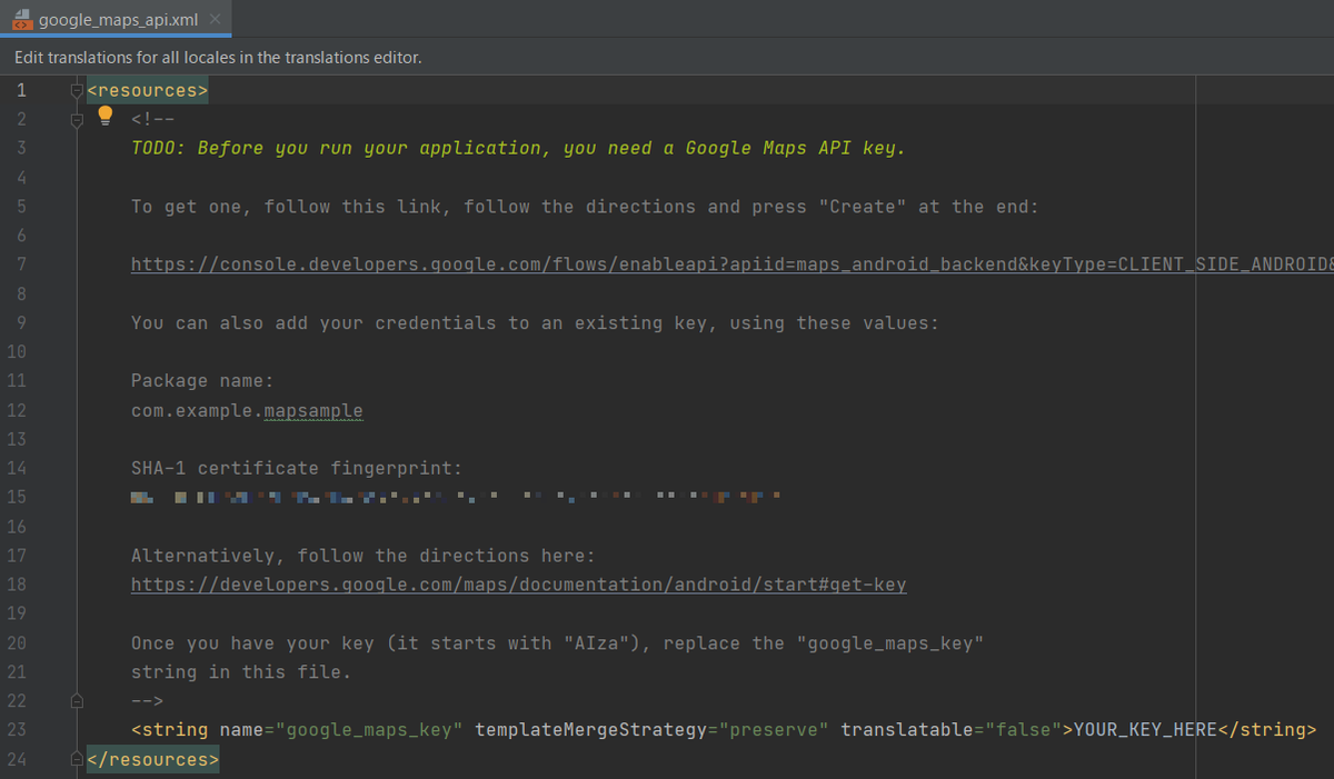 Android アプリにGoogleマップを表示する - Taizoo's Tech note