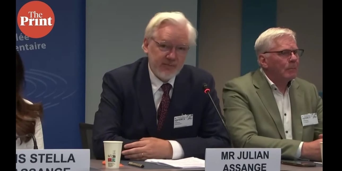 Assange's 1st public statement after he was released from prison: 'Pled ...