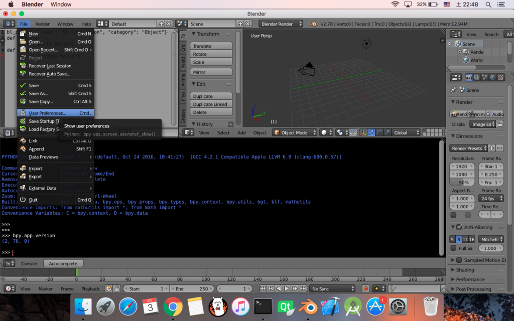 Blender Python Add-on〜作ってみよう〜 - Takunojiのプログラミング・プレイグラウンド(遊び場)