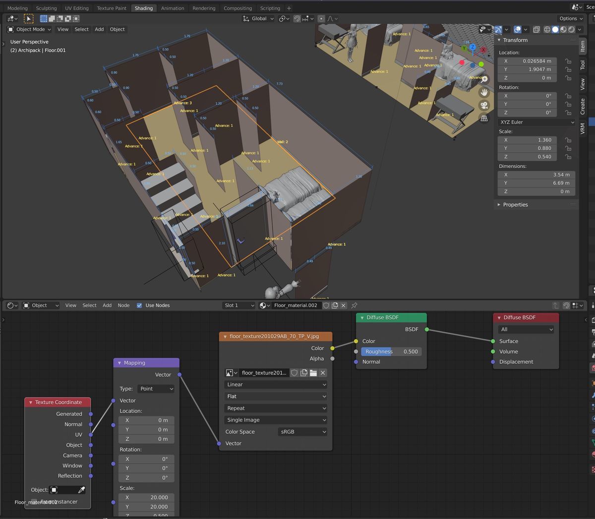 BlenderアドオンのArchimesh＋VRを使って、家の間取りをシミュレーションする方法 - CrossRoad
