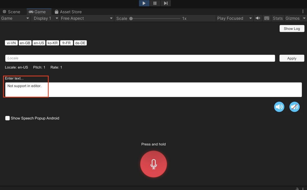 Iosandroid内蔵の音声認識エンジンを使うunityプロジェクト「speech And Text Unity Ios Android」を試してみました Android 13 4932