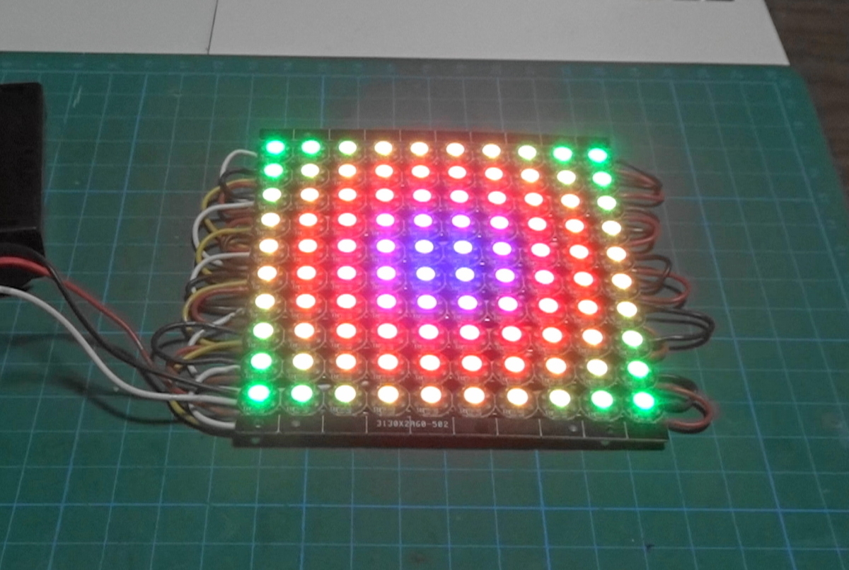 Neopixel を使って カラフルな表示をした - Tanuki_Bayashin’s diary