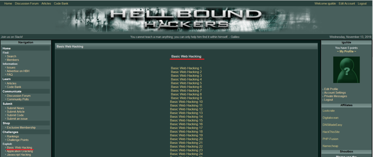 HellBound HackersでBasic Web Hacking(1) - Shikata Ga Nai