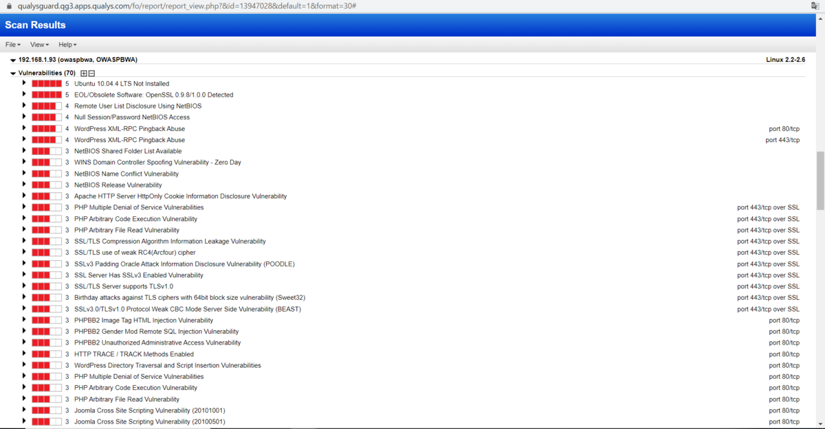 Qualys Community Editionをつかってみた - Shikata Ga Nai