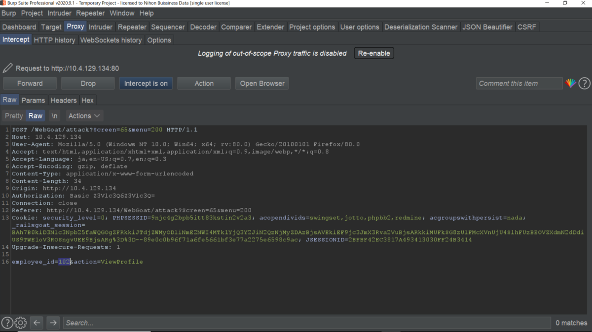 WebGoatのBypass Business Layer Access Controlをやってみた - Shikata Ga Nai
