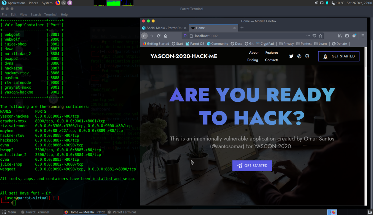WebSploit Labsを導入してみた - Shikata Ga Nai