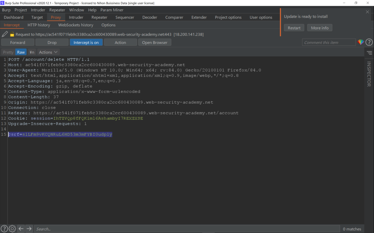 Basic clickjacking with CSRF token protectionをやってみた - Shikata Ga Nai