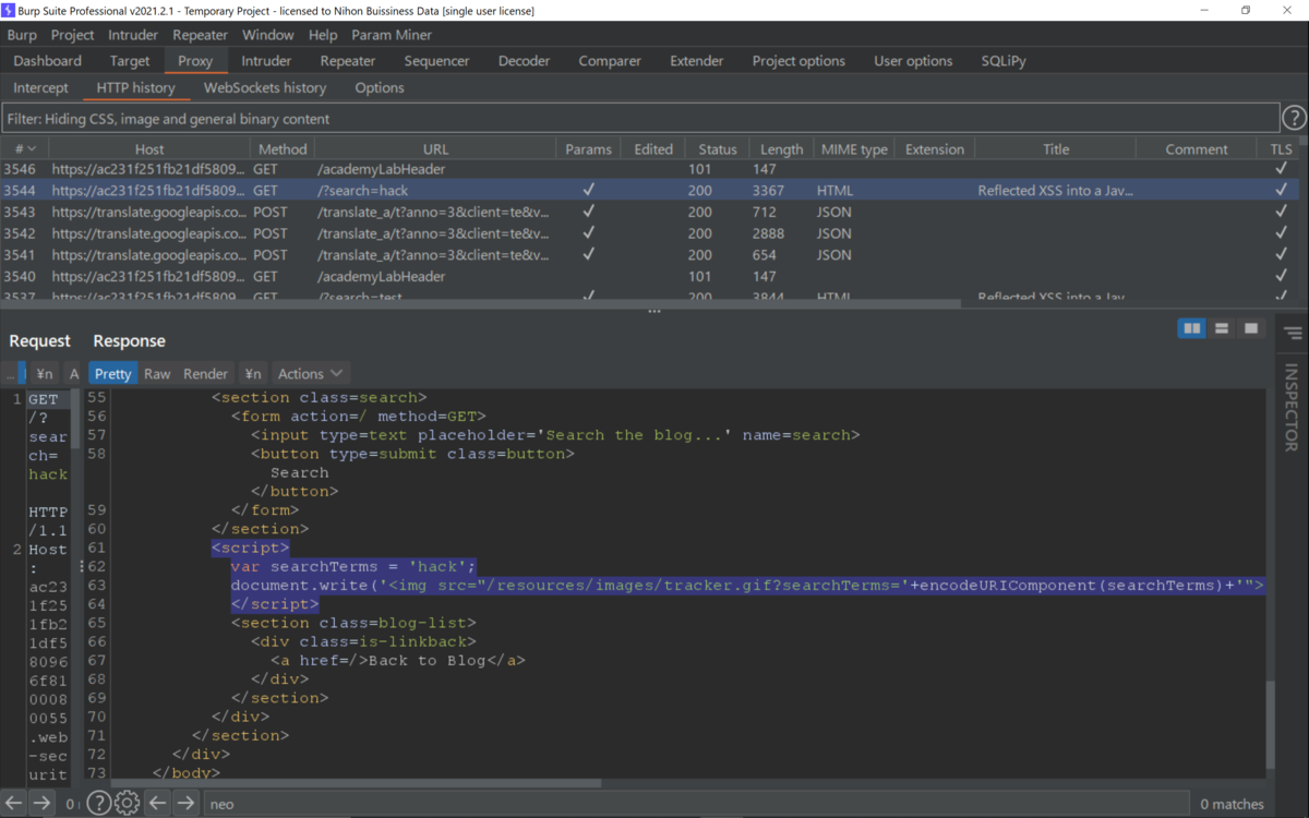 Reflected XSS into a JavaScript string with single quote and backslash ...