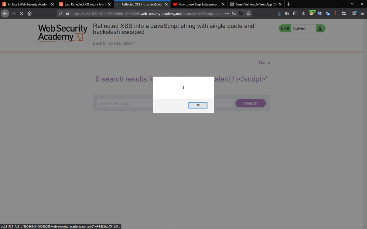 Reflected XSS into a JavaScript string with single quote and backslash ...