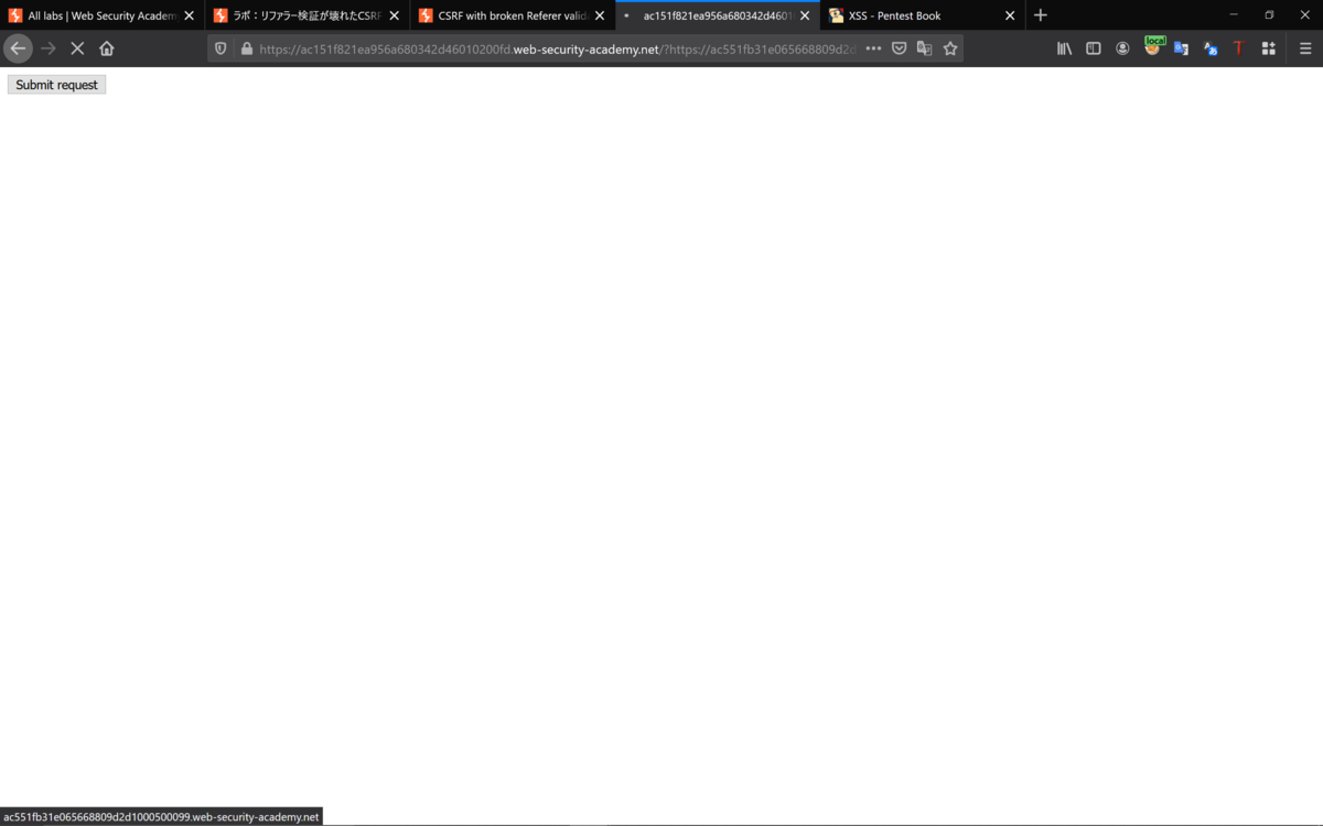 CSRF with broken Referer validationをやってみた - Shikata Ga Nai