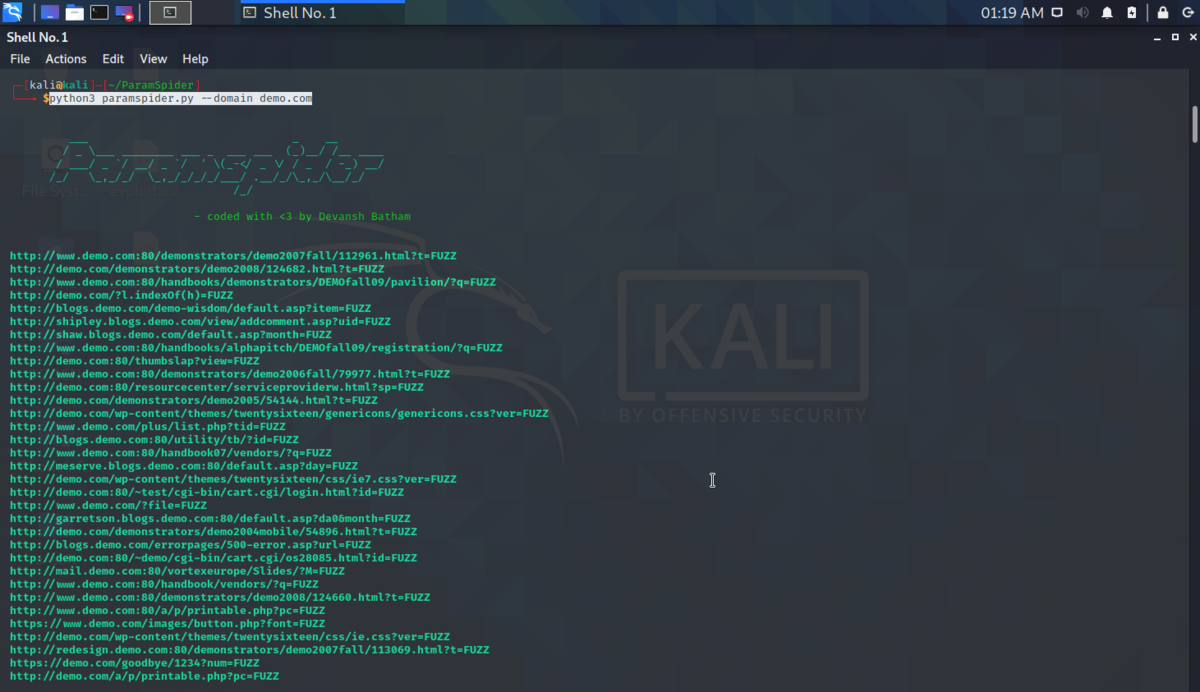 ParamSpiderをつかってみた - Shikata Ga Nai