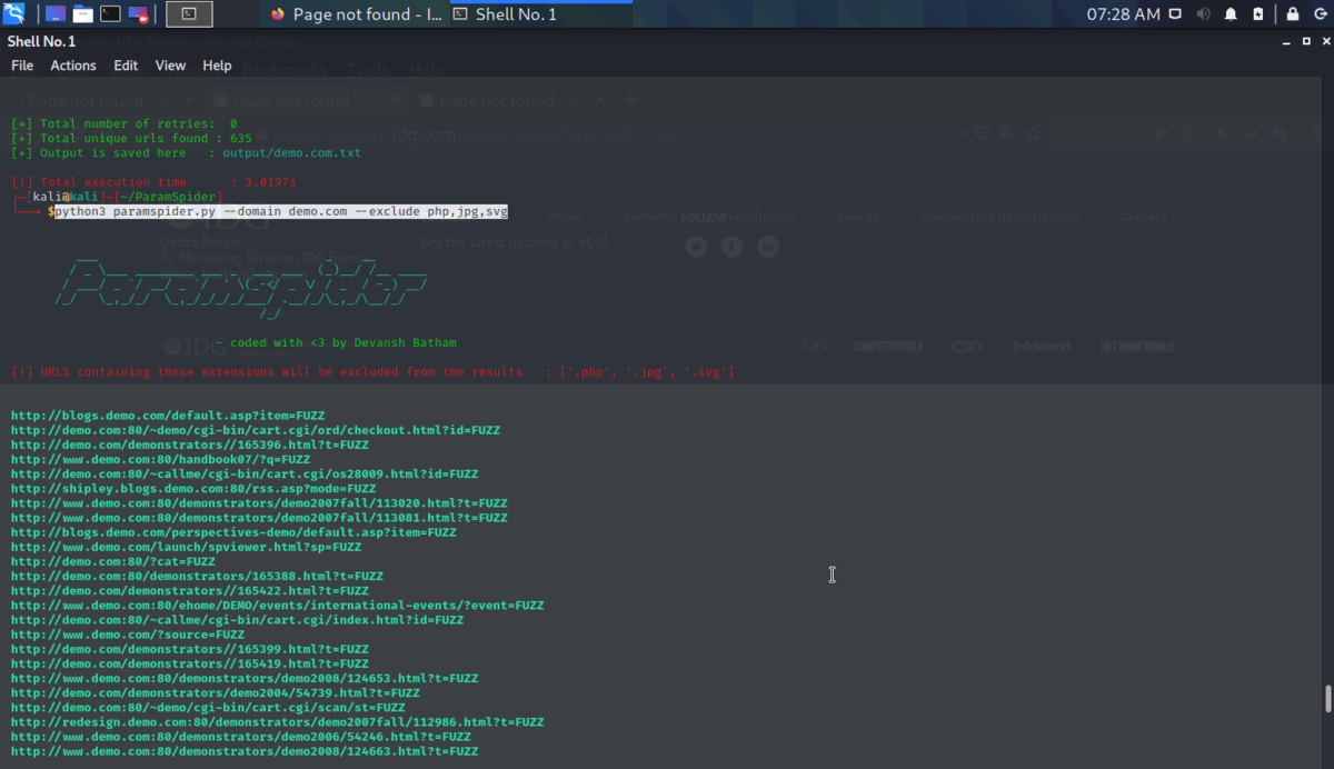 ParamSpiderをつかってみた - Shikata Ga Nai