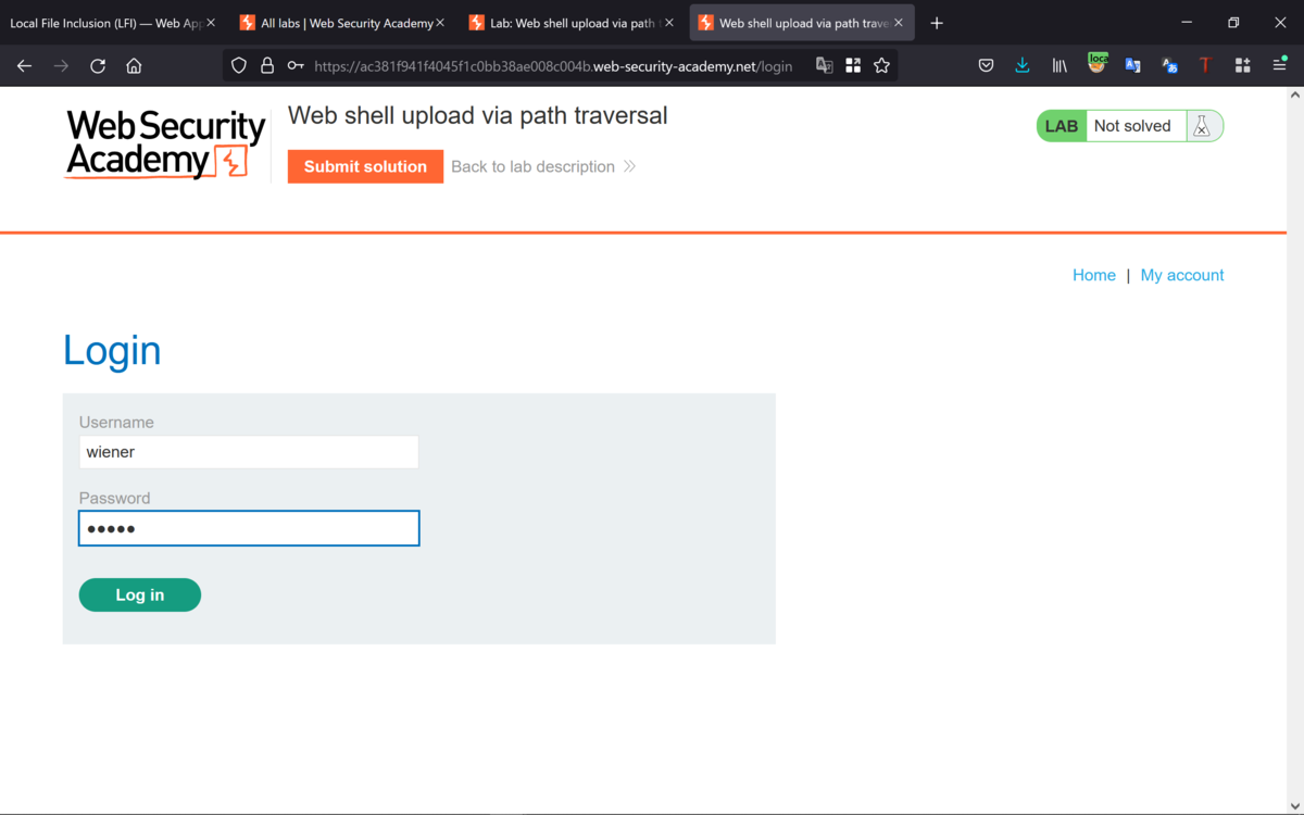 Web shell upload via path traversalをやってみた - Shikata Ga Nai