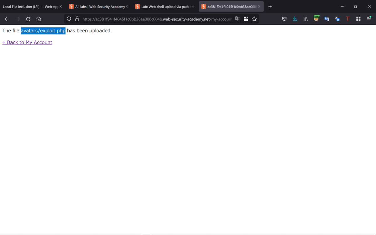 Web shell upload via path traversalをやってみた - Shikata Ga Nai