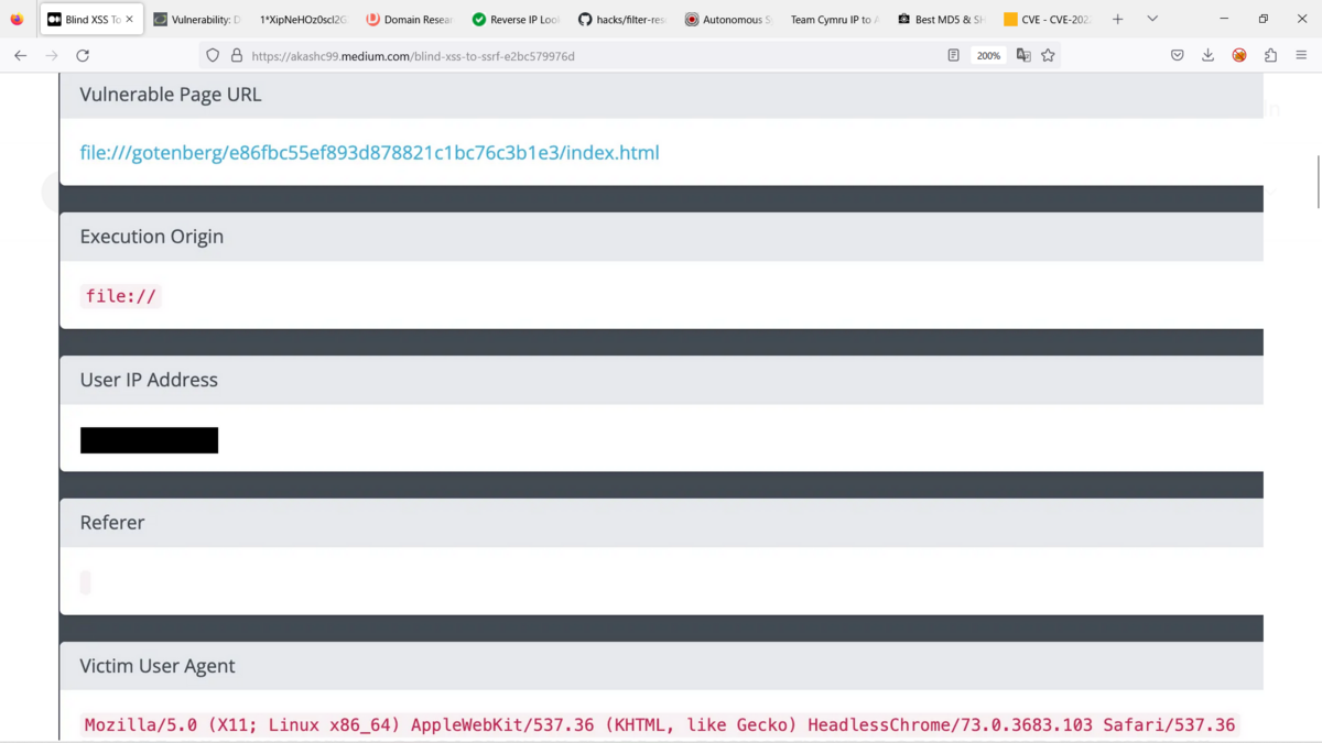 Blind XSS To SSRFを訳してみた - Shikata Ga Nai