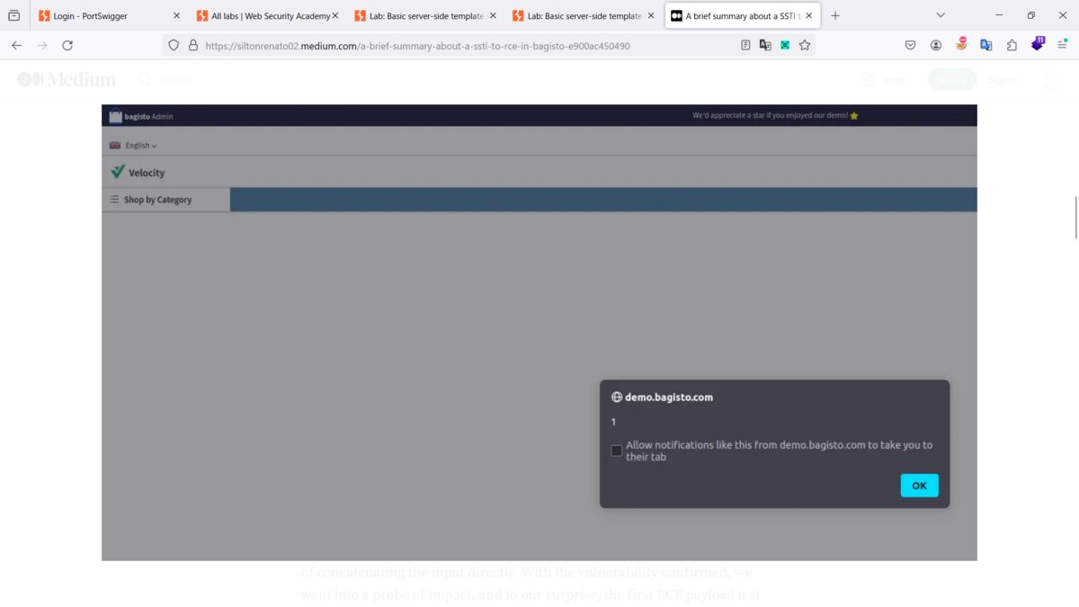 A brief summary about a SSTI to RCE in Bagistoを訳してみた - Shikata Ga Nai