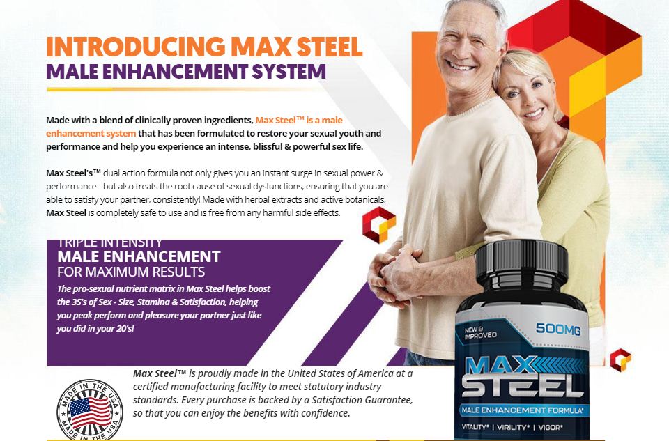Max Steel Male Enhancement :Male Enhancement Reviews, Price, Benefits ...