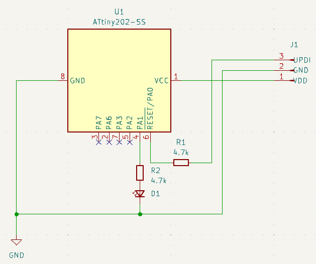 ATTINY202でLチカ - Note and Note
