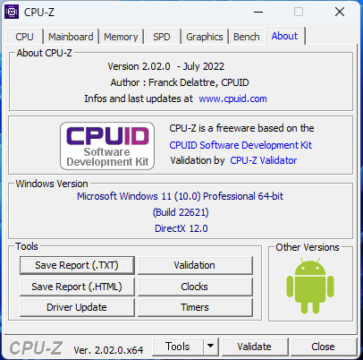 Windows11のハードウェアの詳細を調べられるフリーソフト CPU-Z - 図解Windows11 25H2基本機能とアプリ