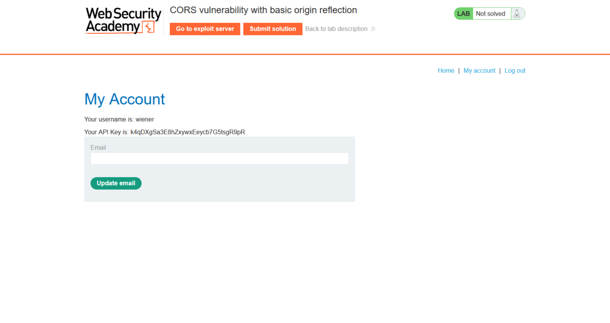CORS vulnerability with basic origin reflection をやってみた - The light of hope to the other side of ...