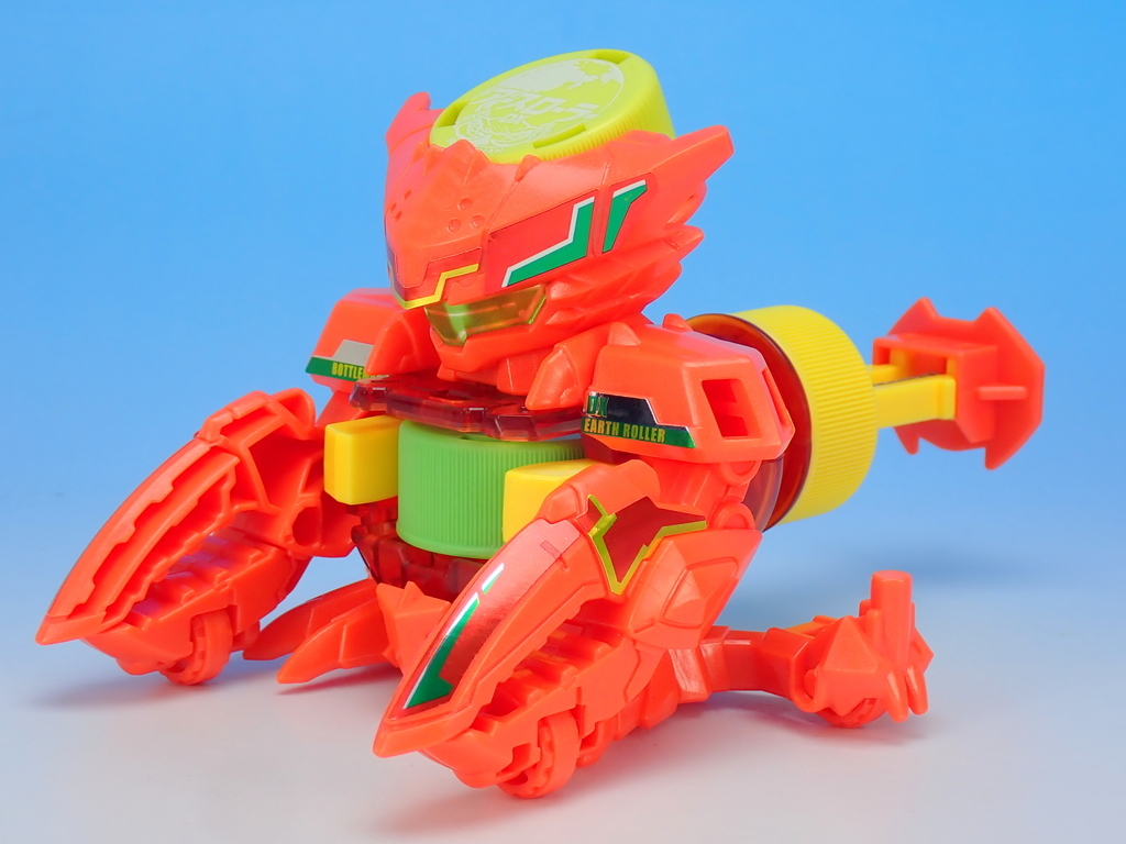 キャップ革命 ボトルマン BOT-36 アースローラーDXで遊ぶ - YOの玩具箱