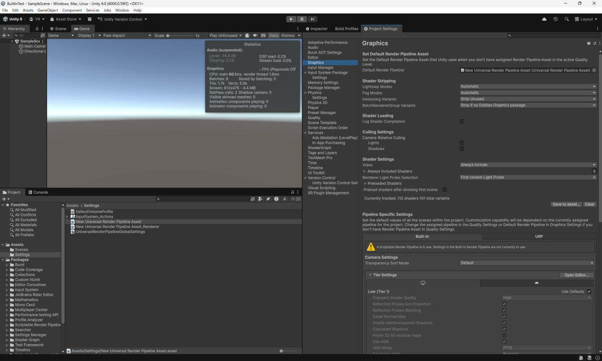 【Rendering】URPとは～Unityの軽量レンダリングパイプライン～ - うぱうぱ日記
