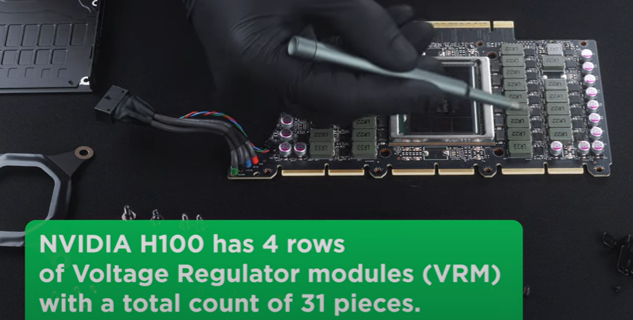 NVIDIA H100 PCIe 80Gの基板 - Vengineerの妄想