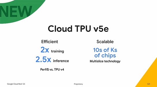Googe TPU v5e 発表 - Vengineerの妄想
