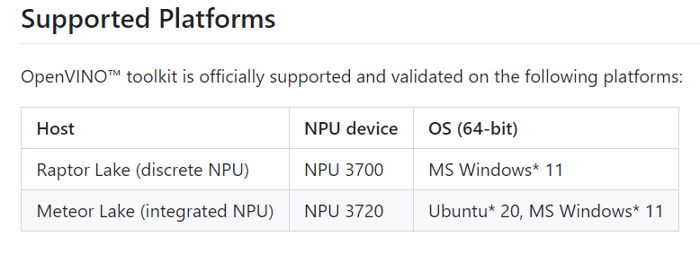Intel NPU Linix driverを公開？ Meteor Lake は、Windows 11だけでなく、Ubuntu 20 でも ...