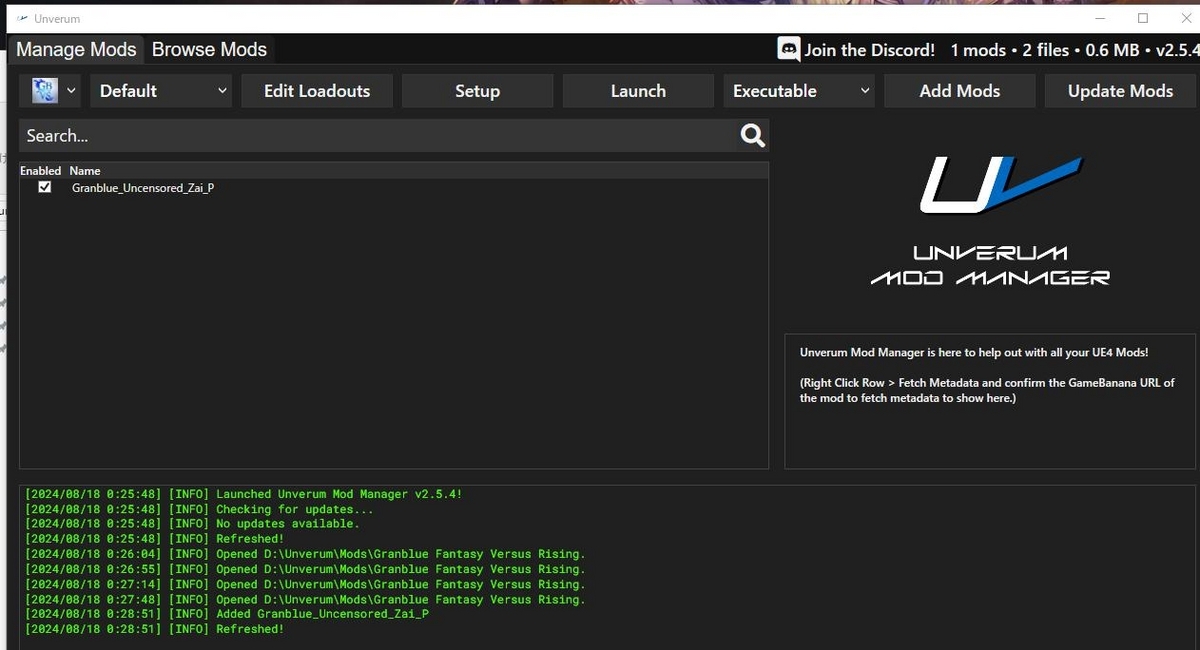 GBVSRのMOD導入手順 - オタクパパの日常