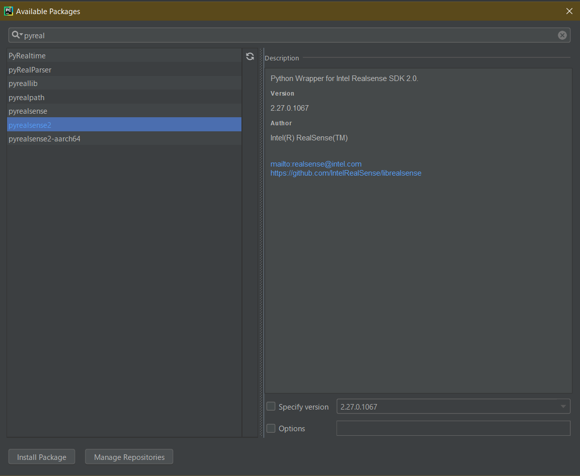 PythonでRealSenseの開発環境を整える話 - べれすく！