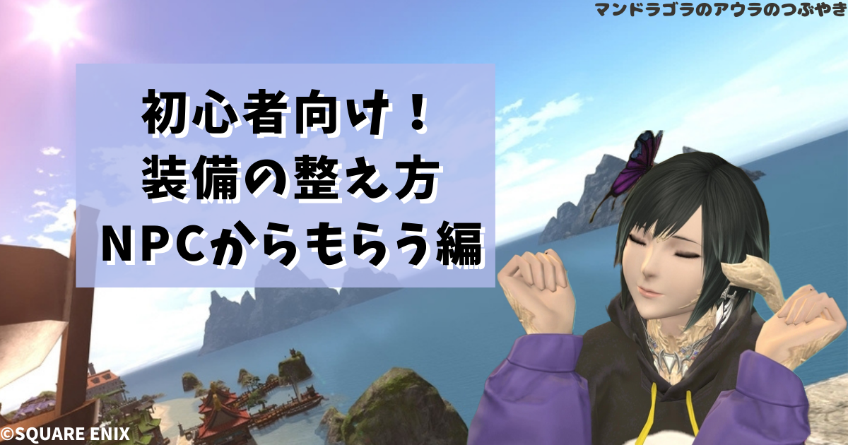 【初心者向け】装備の揃え方！NPC購入&ジョブクエ編【FF14】 - マンドラゴラのアウラのつぶやき