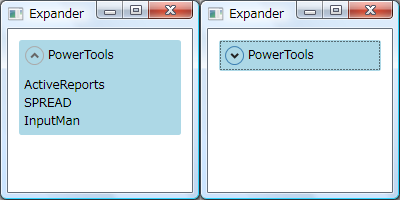 System.Windows.Controlsの紹介 - Expander - Yamakiの日記