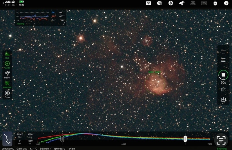 電視観望の記録4033(とも座 Sh2-311＋NGC2467) - よしべや自然博物館
