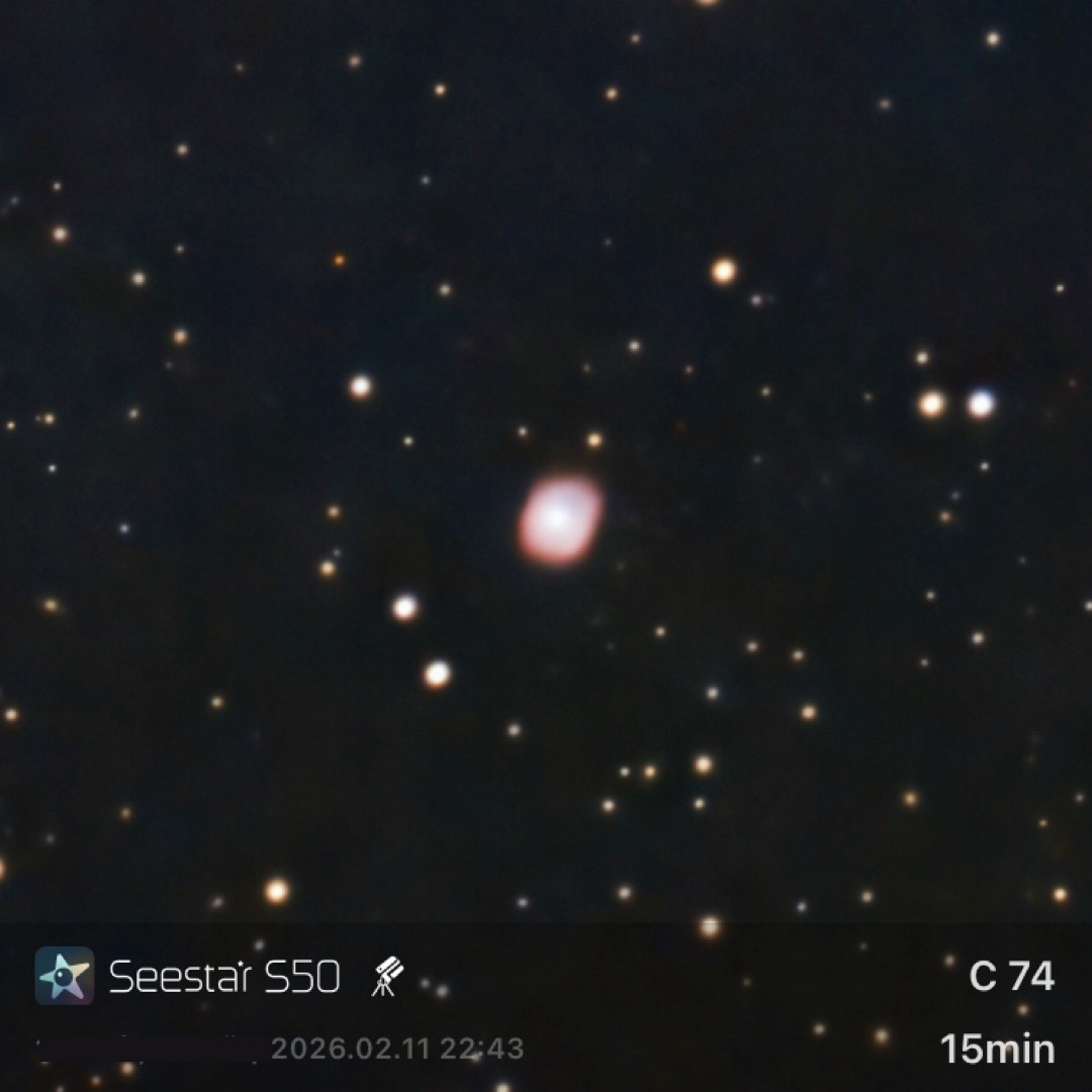 星見娘で電視観望6027(C74 Eight-Burst Nebula in Pup) - よしべや自然博物館