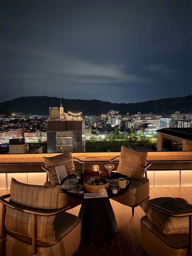 【京都ヒルトンルーフトップバー🍸】CLOUD NEST ROOFTOP BAR🍷 （クラウドネスト・ルーフトップバー）へ - ゆこの気ままな京都暮らし