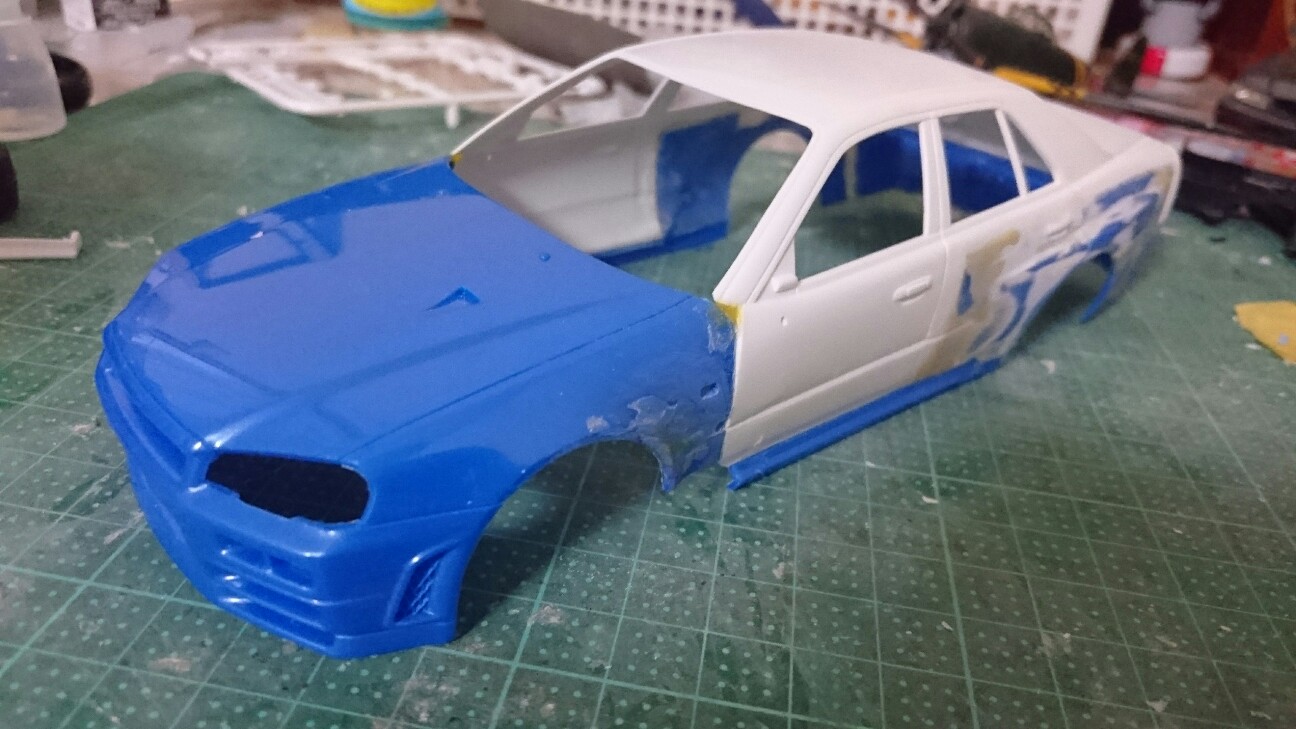 ER34(4dr)GTR風味製作③ - のんびりめいきんぐ