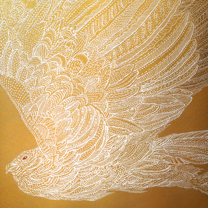 東京個展＠新橋 展示風景 - Artist Yutaka Okada aka upinde blog