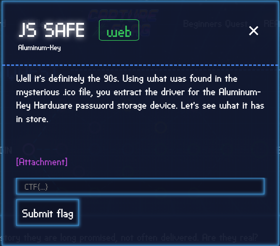 Google CTF : Beginner Quest : JS SAFE - Zuck3r’s Study