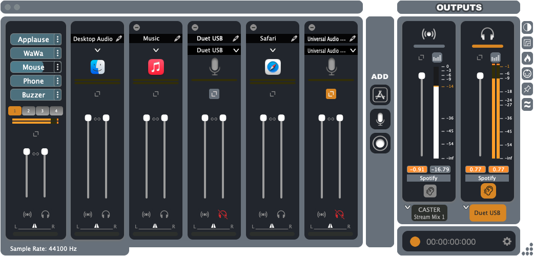 イスラエルのGinger Audio社の「GroundControl CASTER」: オーディオルーティング、プロセッシング、録音および ...