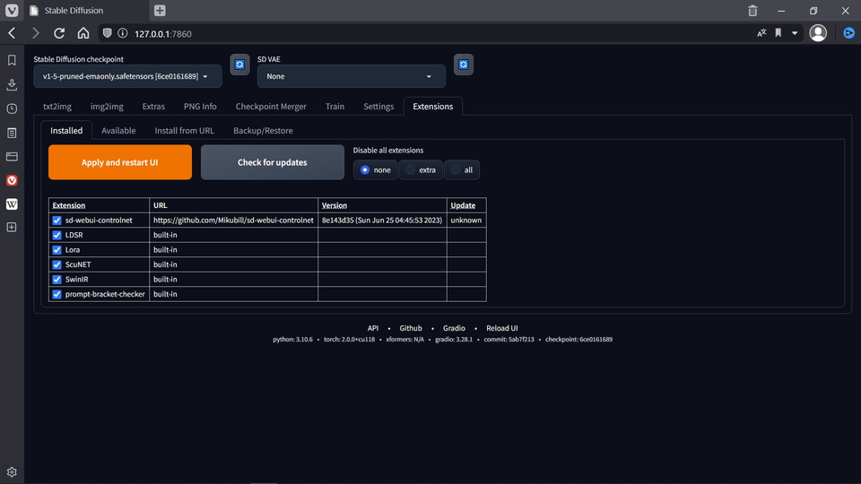 Stable Diffusion Automatic1111 ControlNetのインストール方法 - ai_labs