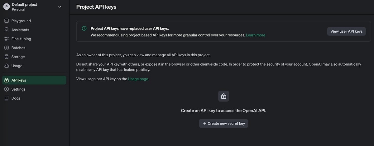 OpenAI API使ってみた 2024年5月版 - Aikの技術日記
