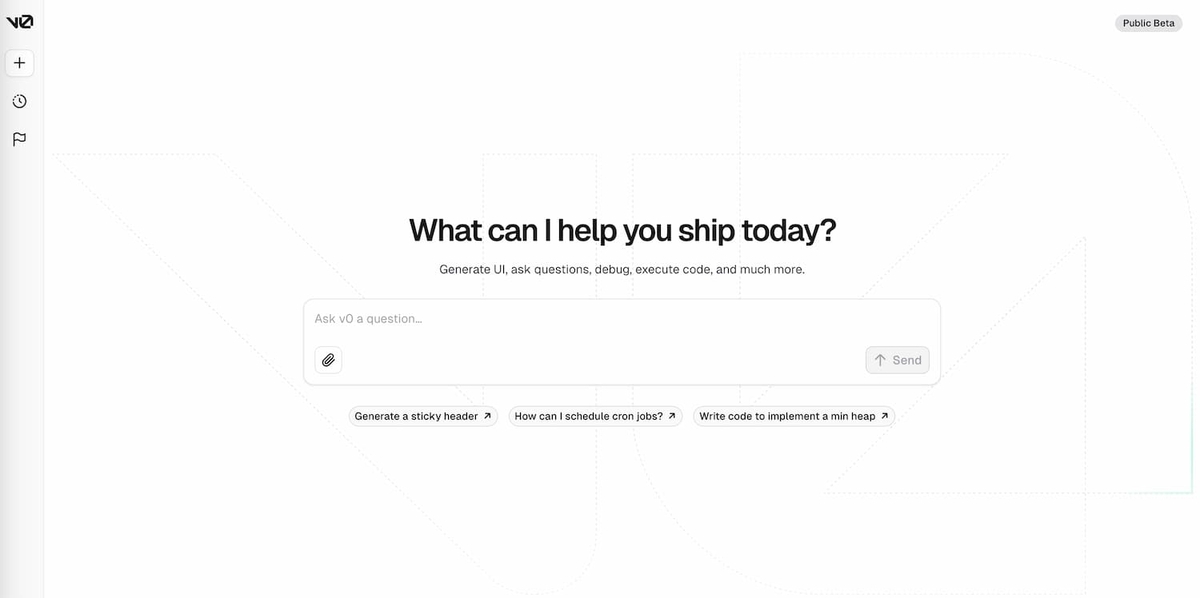 Reactで動くUI作ってくれるv0使ってみた Part1 - Aikの技術日記